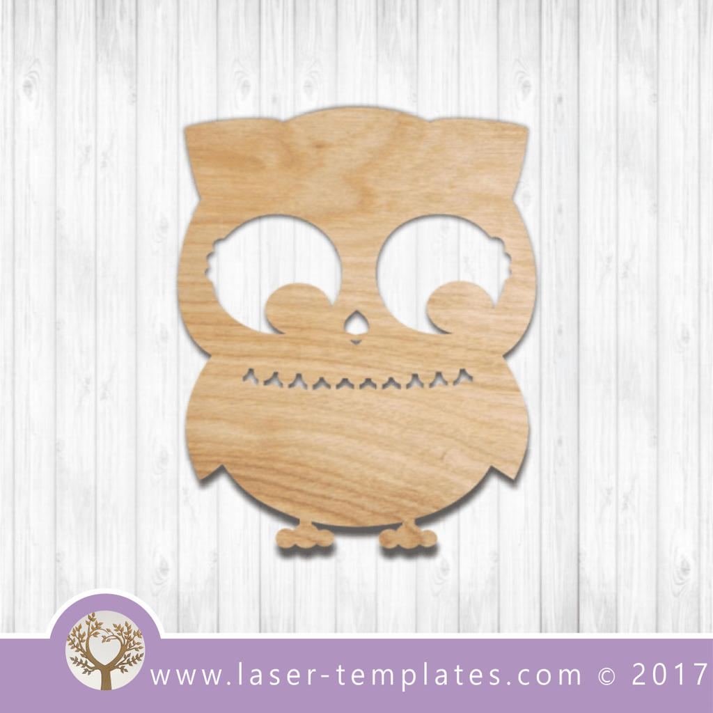 Cute Owl bird laser cut template. $1 ON SALE - Online store for laser ...