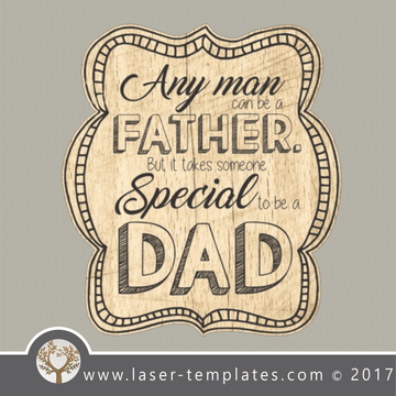 Dad inspirational template, online vector design store for laser cut ...