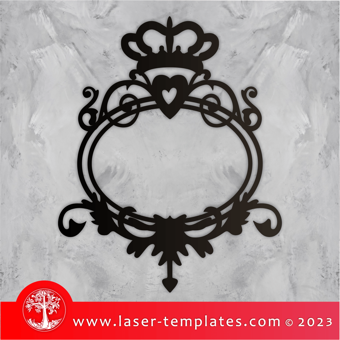 Photo Frames Template Collection – Tagged "Crown" – Laser Ready Templates