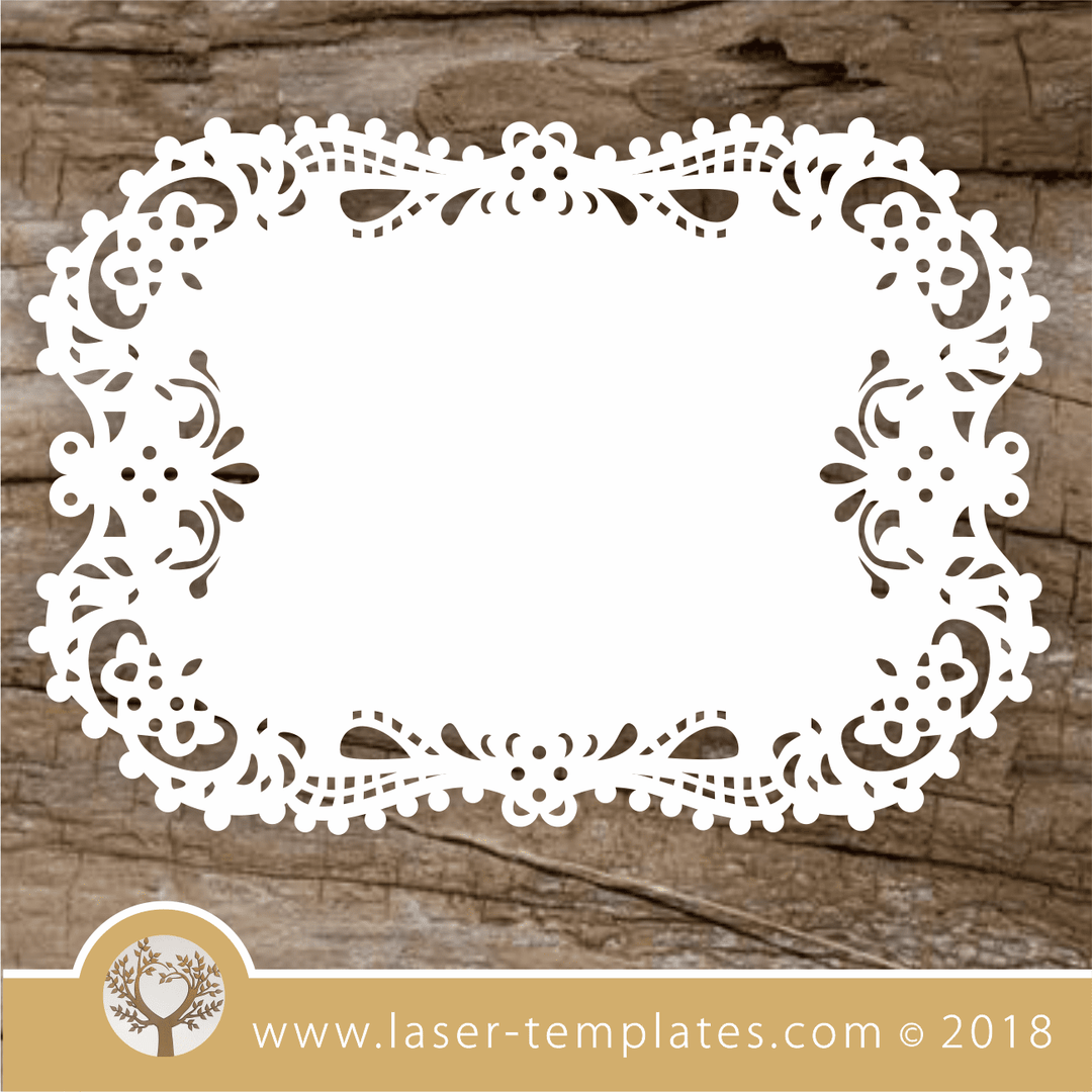 Laser Cut Decorative Underplate/placemat template. Shop designs online ...