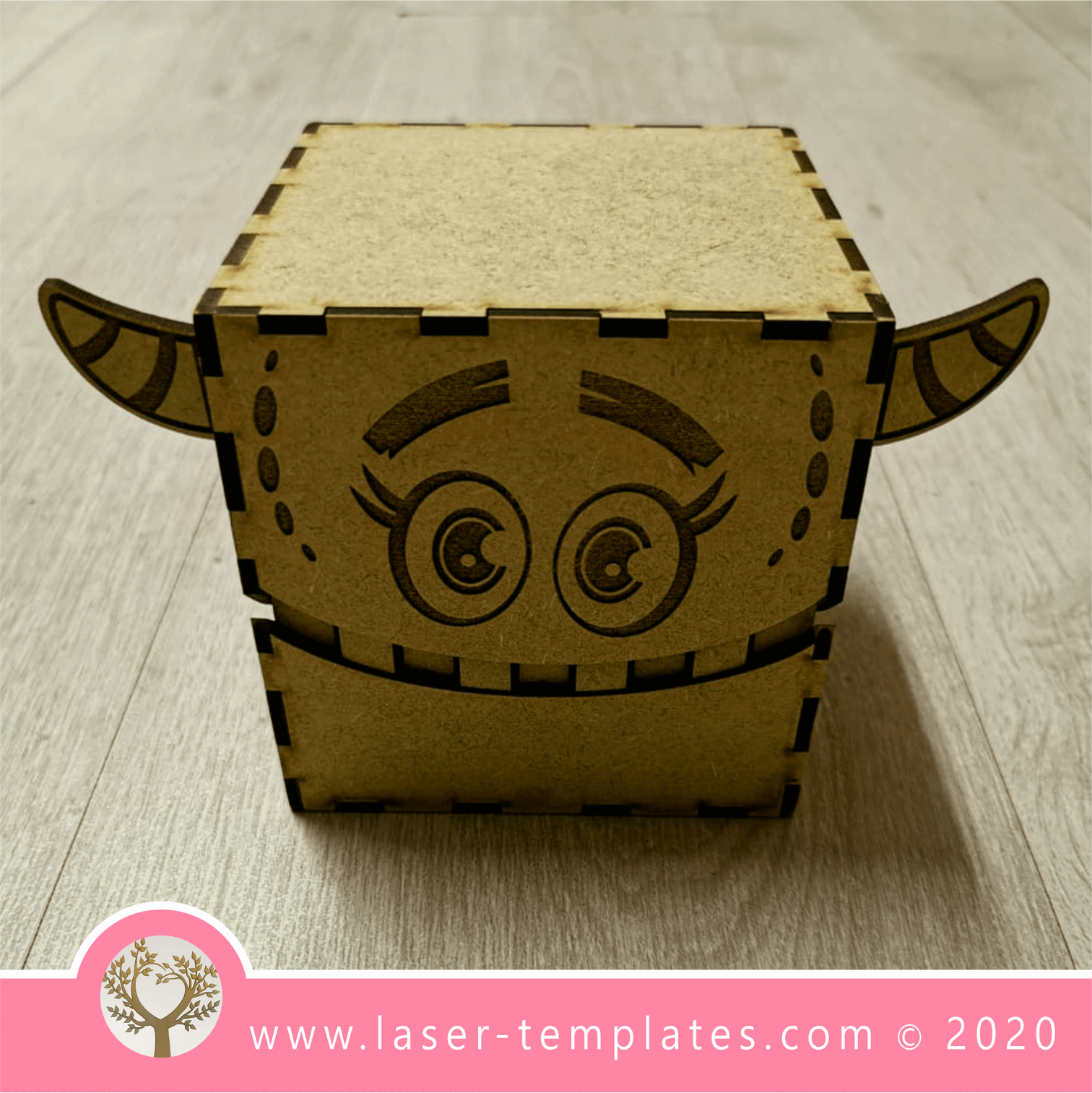 Laser Ready Delilah The Monster Box Vector File – Laser Ready Templates