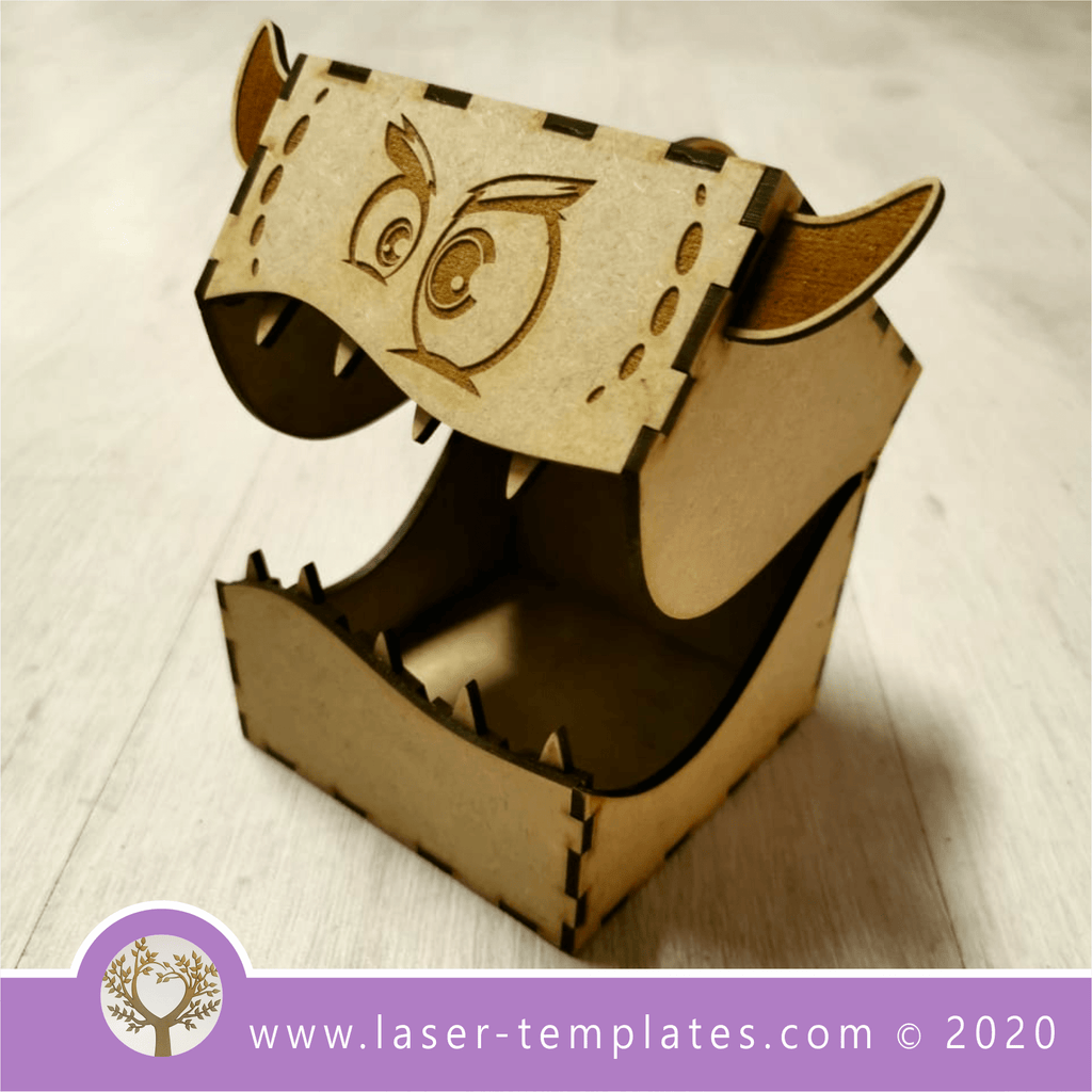Laser Ready Dexter The Monster Box Vector File – Laser Ready Templates