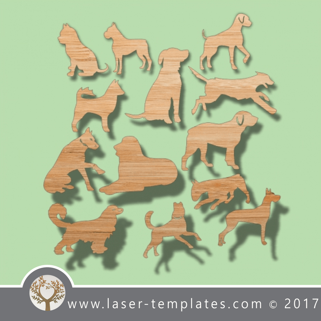 Dog templates, online laser cut design store. Download Vector patterns ...