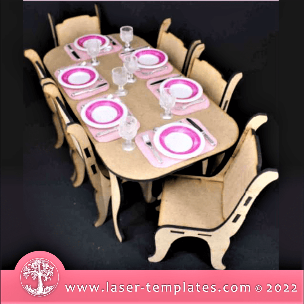 Doll Table and Chair Set – Laser Ready Templates
