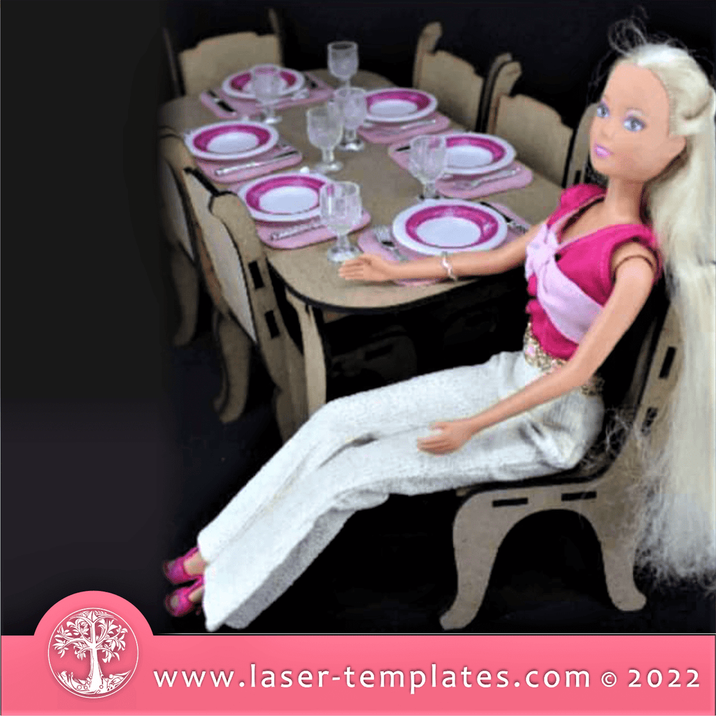 Doll Table and Chair Set – Laser Ready Templates