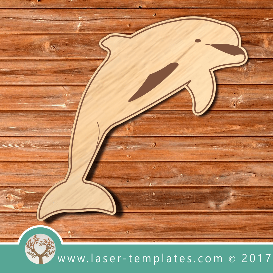 Laser Cut Dolphin Template, Download Laser Ready Vector Designs ...