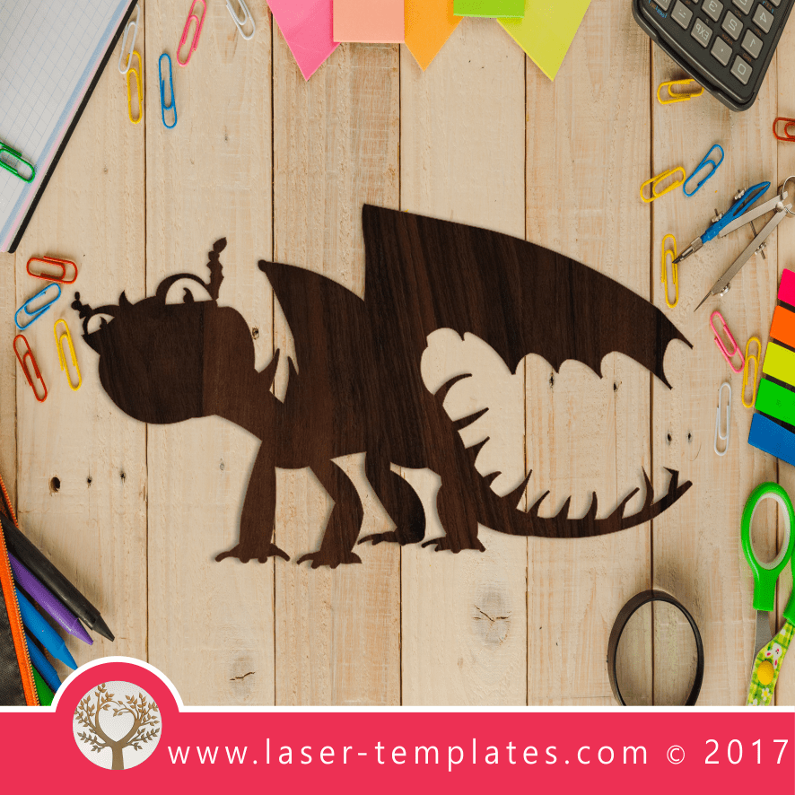 Laser Cut Dragon Template, Download Laser Ready Vector Designs. – Laser ...