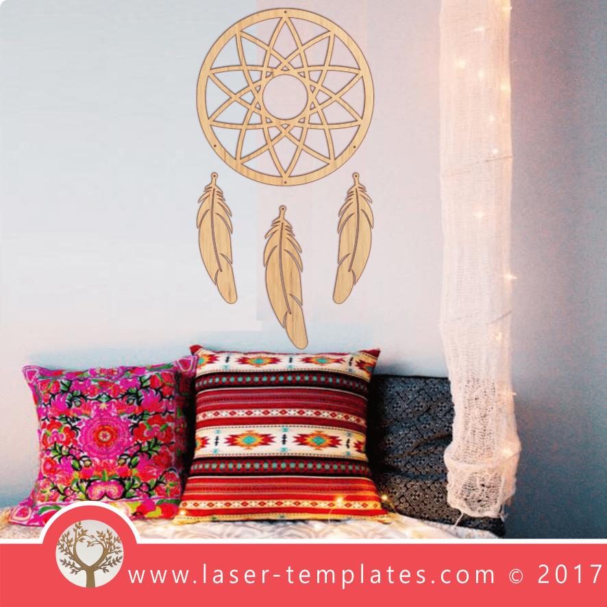 Dream Catcher Stencil and Single Cut Templates. Secure online shopping ...