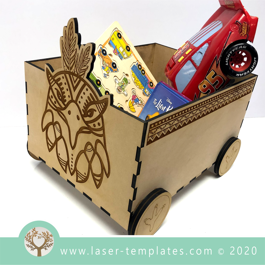 Laser Cut Ready Eagle Toy Box Vector File – Laser Ready Templates