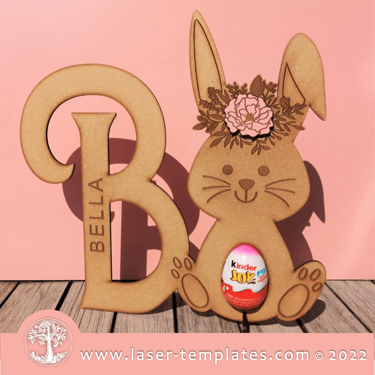 Laser cut template - 3mm Easter Bunny Basket – Laser Ready Templates