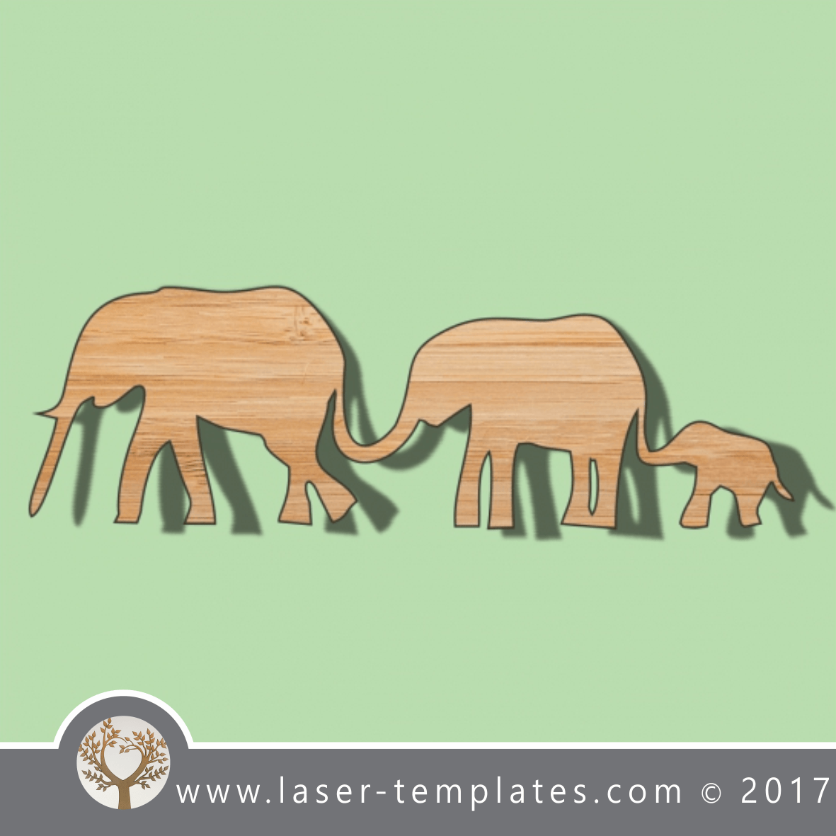 Elephant template, online laser cut design store. Download Vector ...