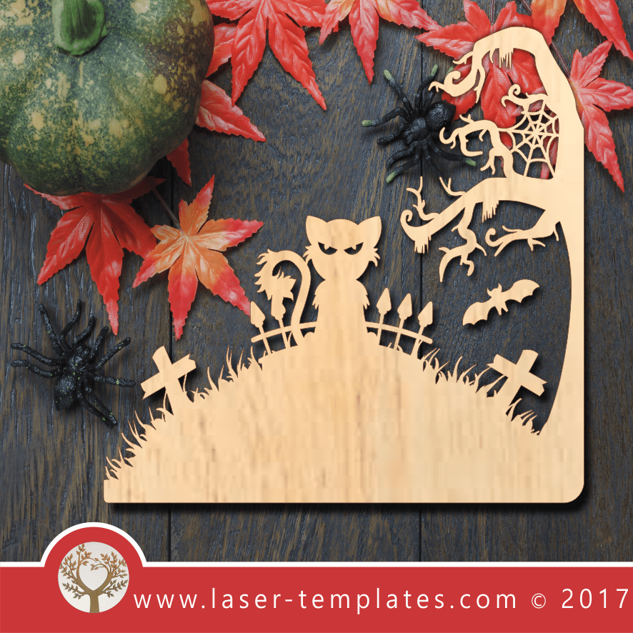 Laser Cut Evil Cat Template, Download Laser Ready Vector Designs ...