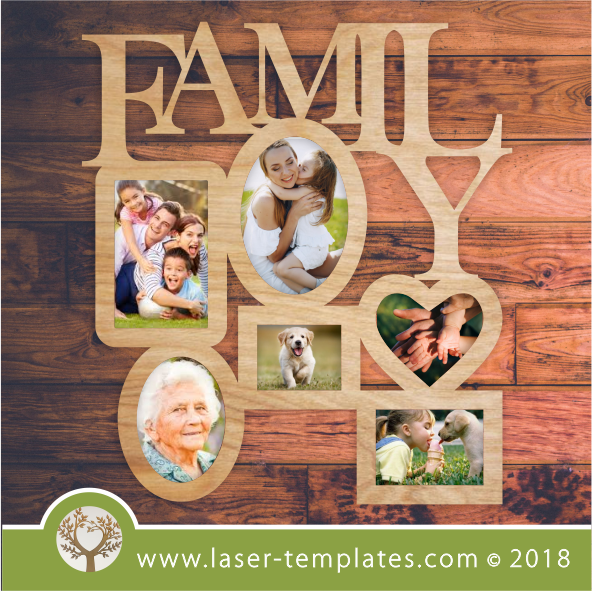Family Photo Frame – Laser Ready Templates