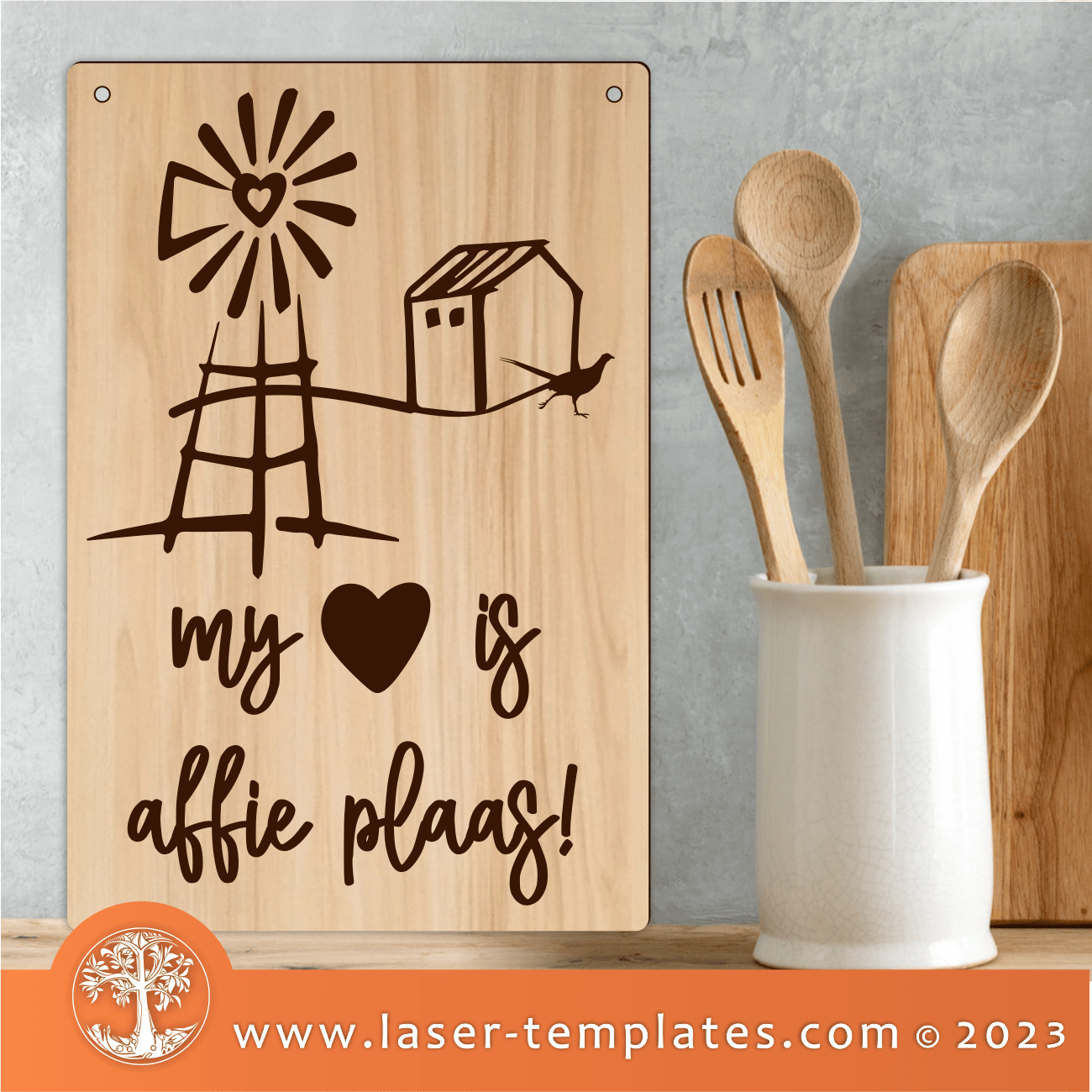 Farm Sign Afrikaans – Laser Ready Templates