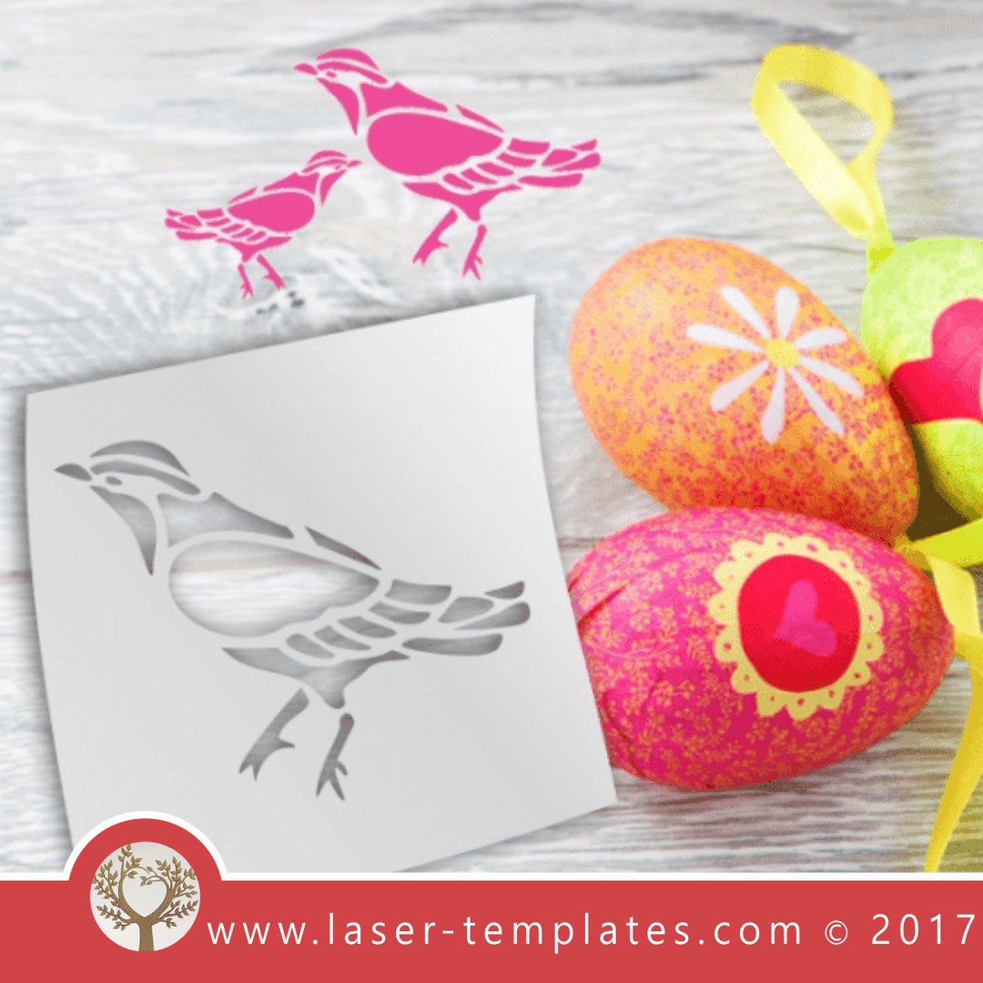 bird stencil template. Laser cut stencils. Vector online store. Free ...