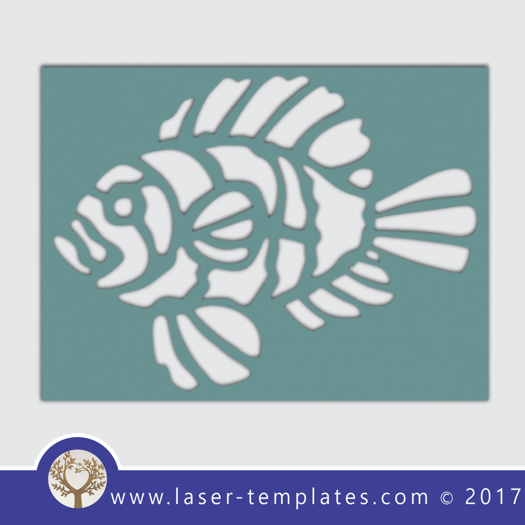 Fish template, online laser cut design store. Download Vector patterns ...