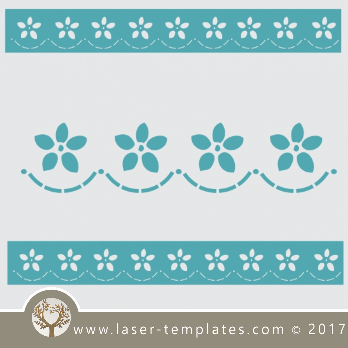 Border stencil design, online template store, Buy vector patterns for ...