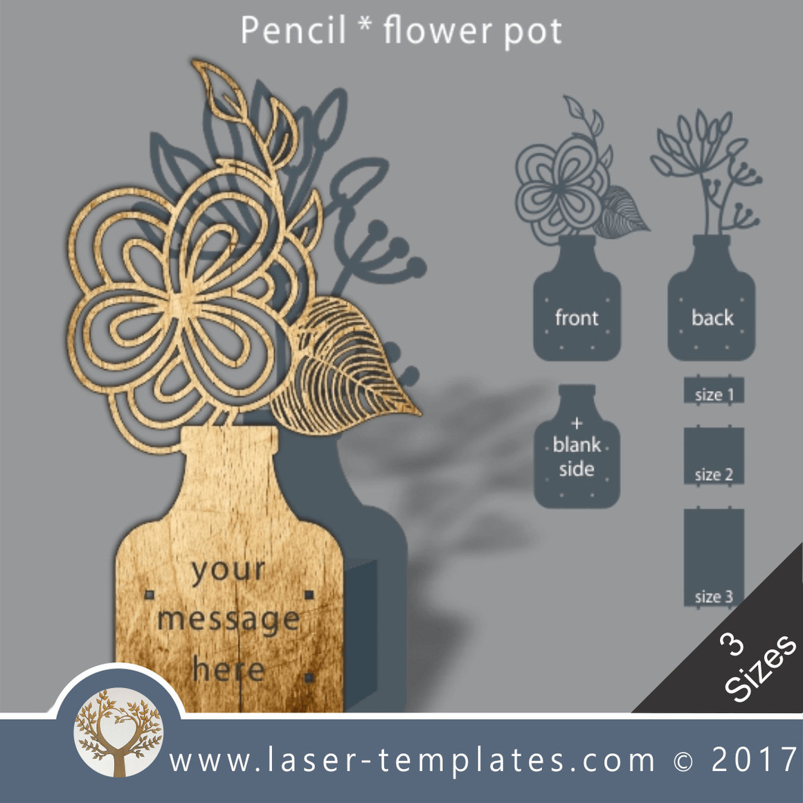 Laser Cut Flower Pot and Vase Designs – Laser Ready Templates