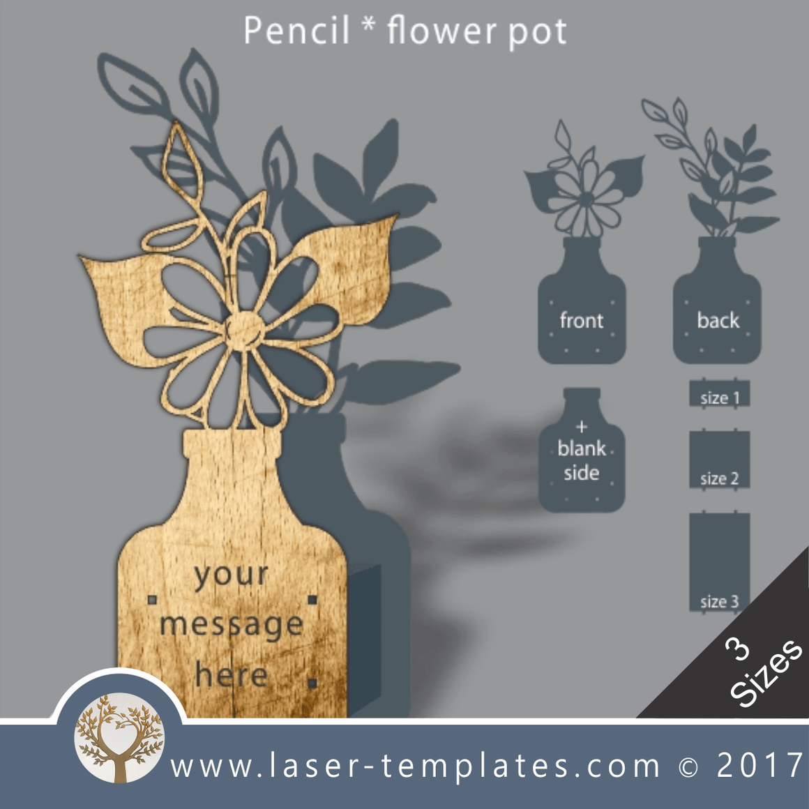 Laser Cut Flower Pot and Vase Designs – Laser Ready Templates