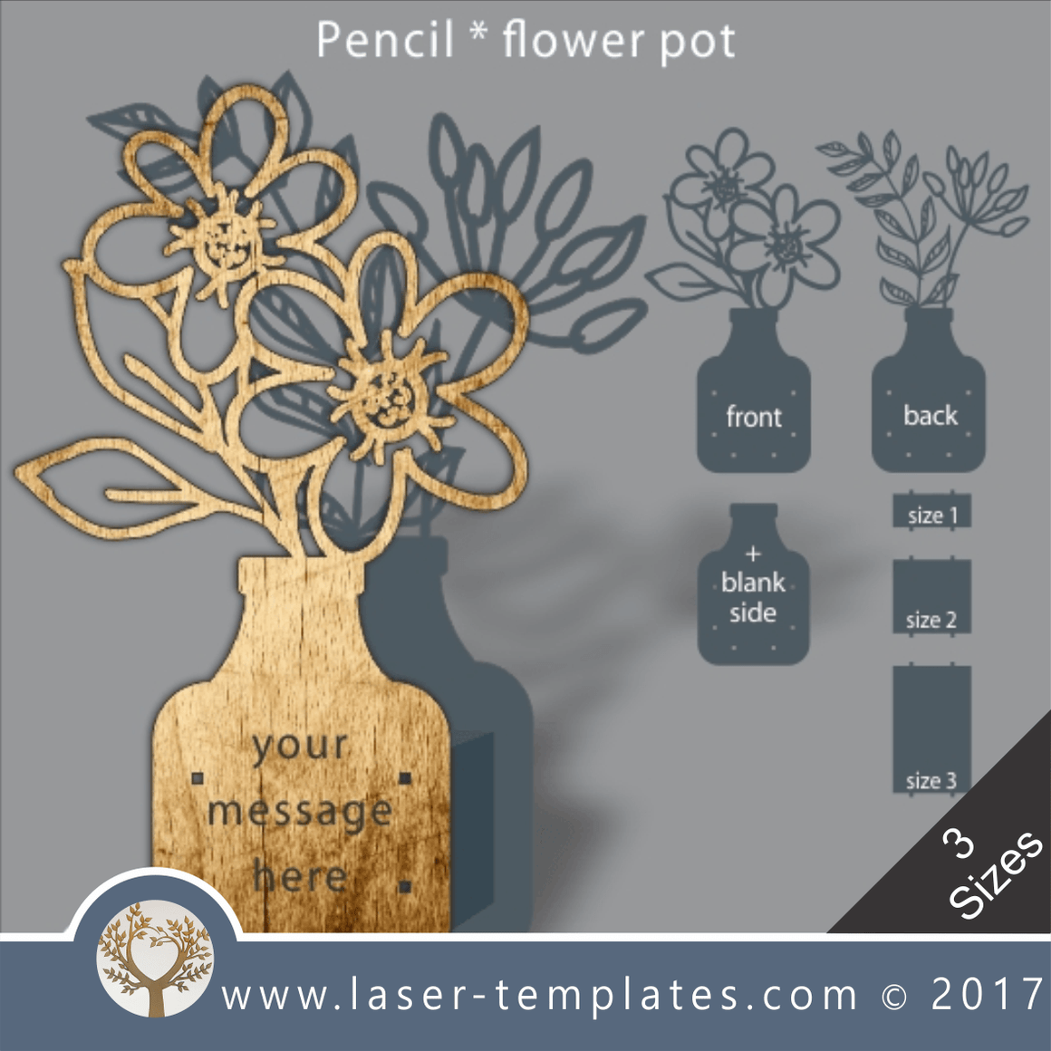 Laser Cut Flower Pot and Vase Designs – Laser Ready Templates