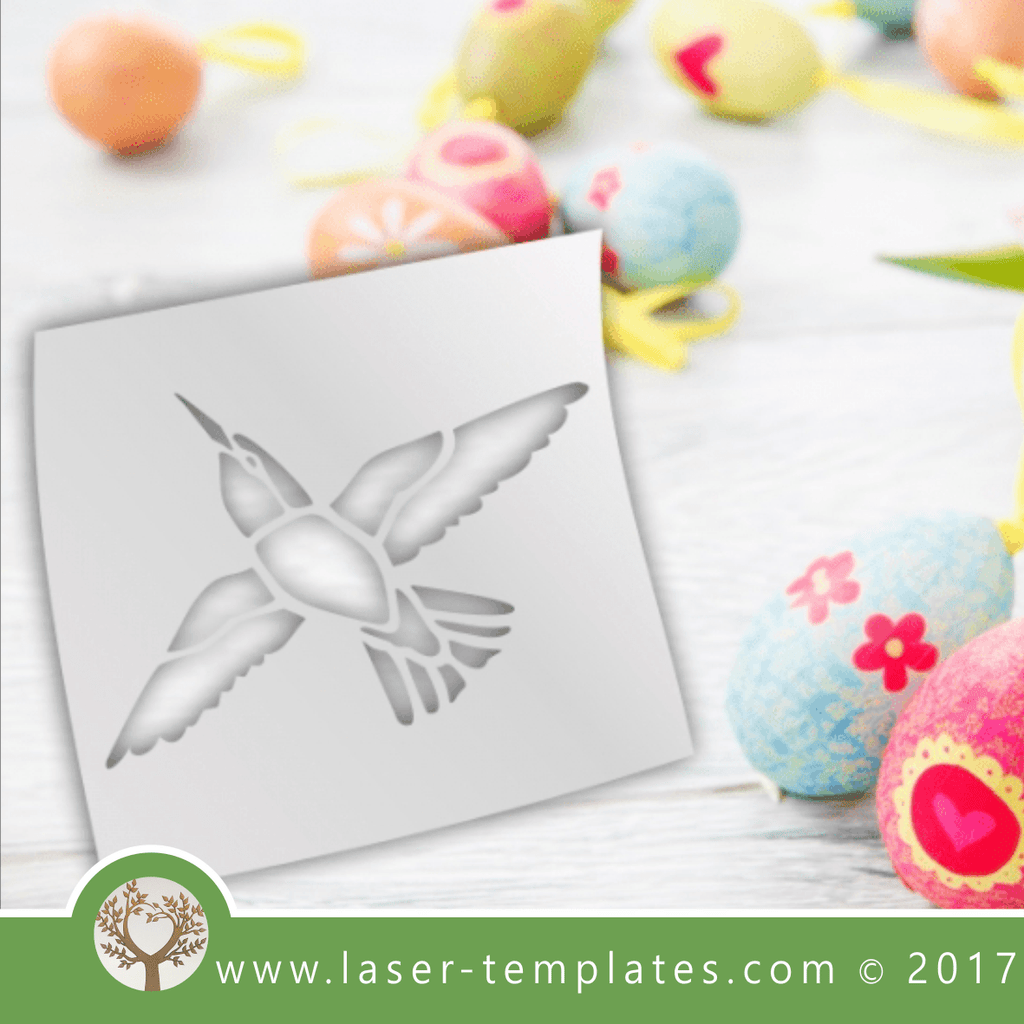 Flying bird stencil templates. Stencil for laser cut. Vector online ...