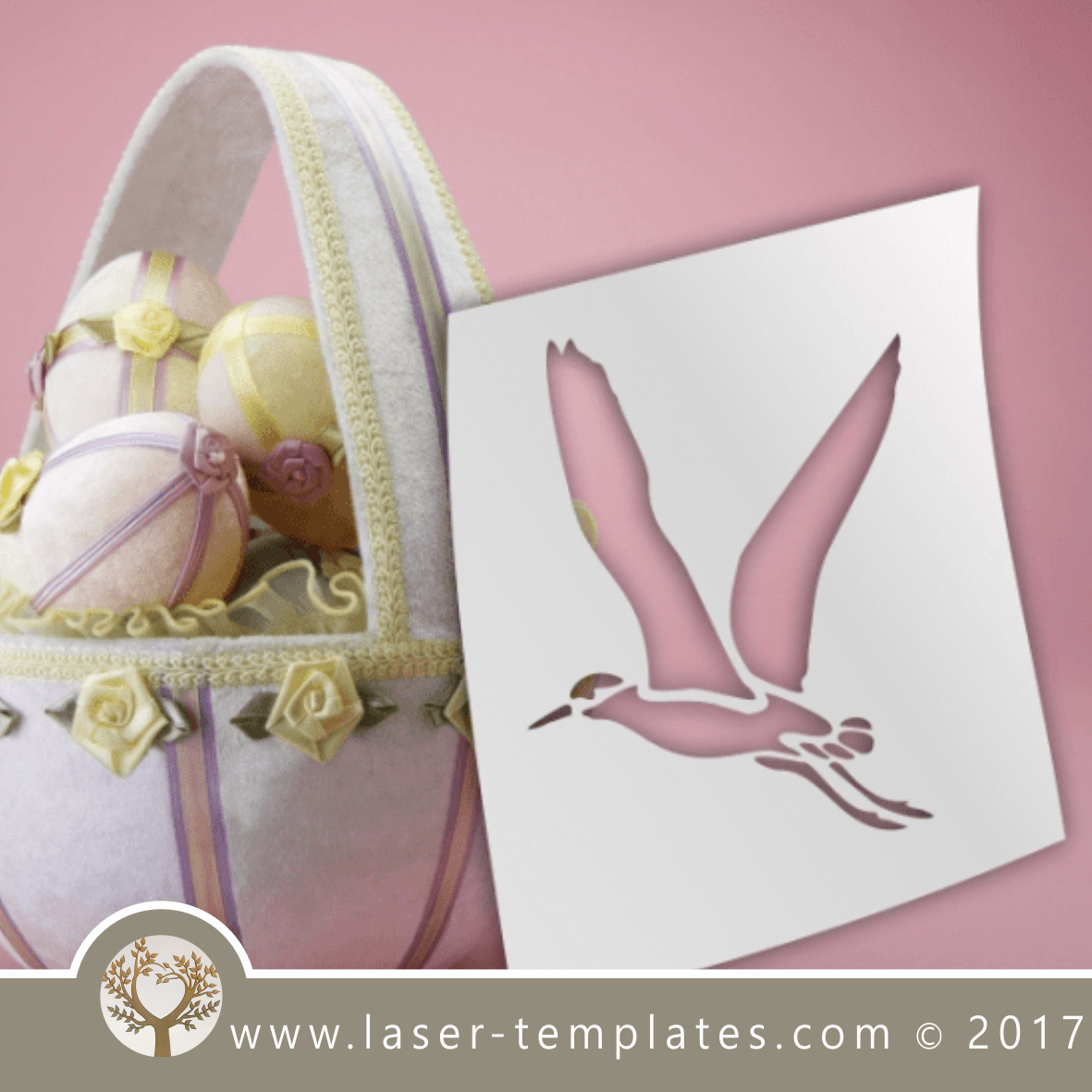 Flying bird stencil templates. Stencil for laser cut. Vector online ...