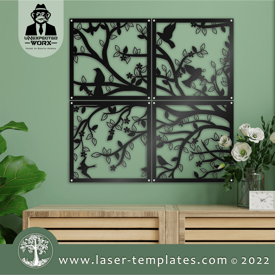 Forever Spring Tree Wall Art – Laser Ready Templates