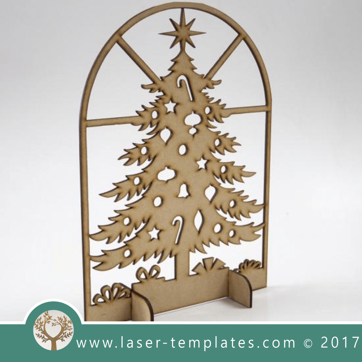 Christmas Laser cut tree template. Online 3d vector design download ...