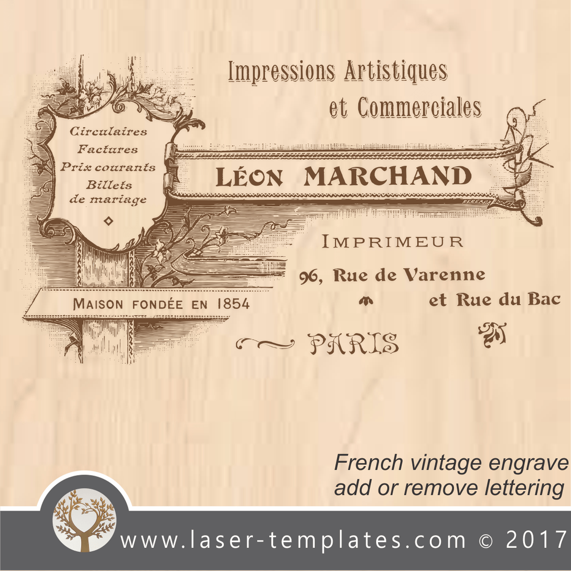 VINTAGE Laser Cut and Engrave Templates. Vector Designs. – Laser Ready ...