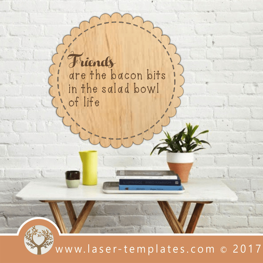 Laser Cut Friends Wall Art Template, Download Vector Designs Online ...