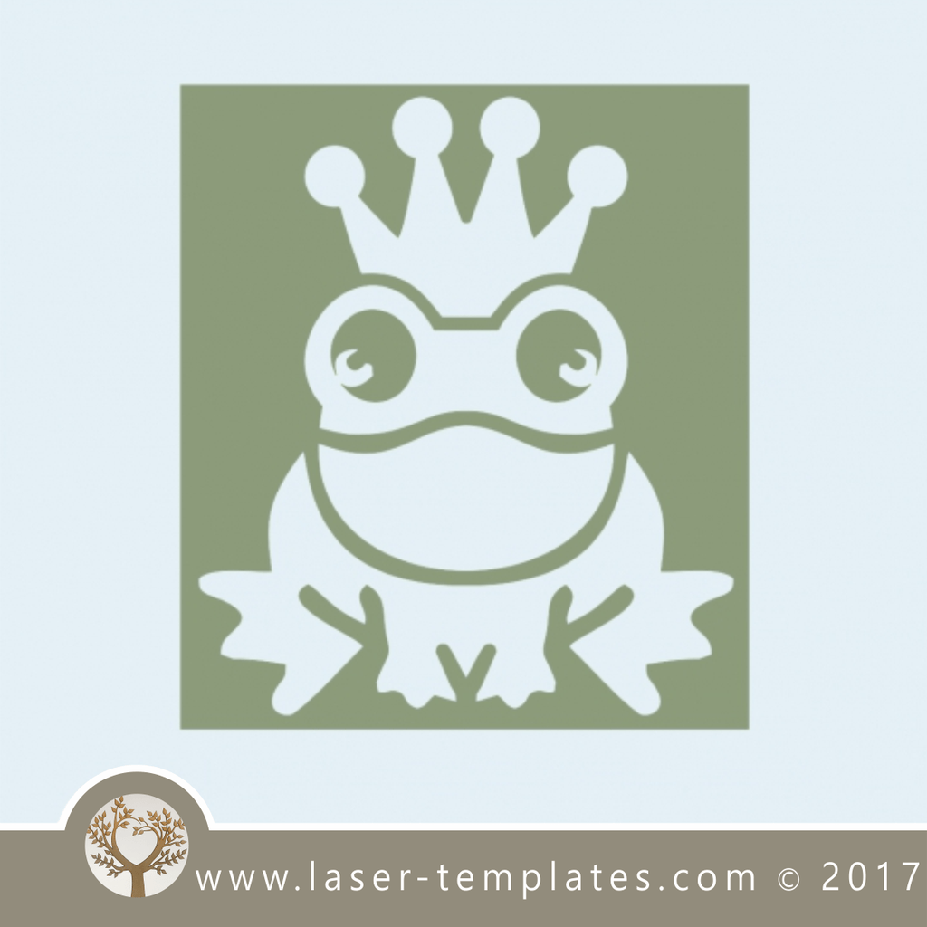Frog stencil template download. Online design store. – Laser Ready ...