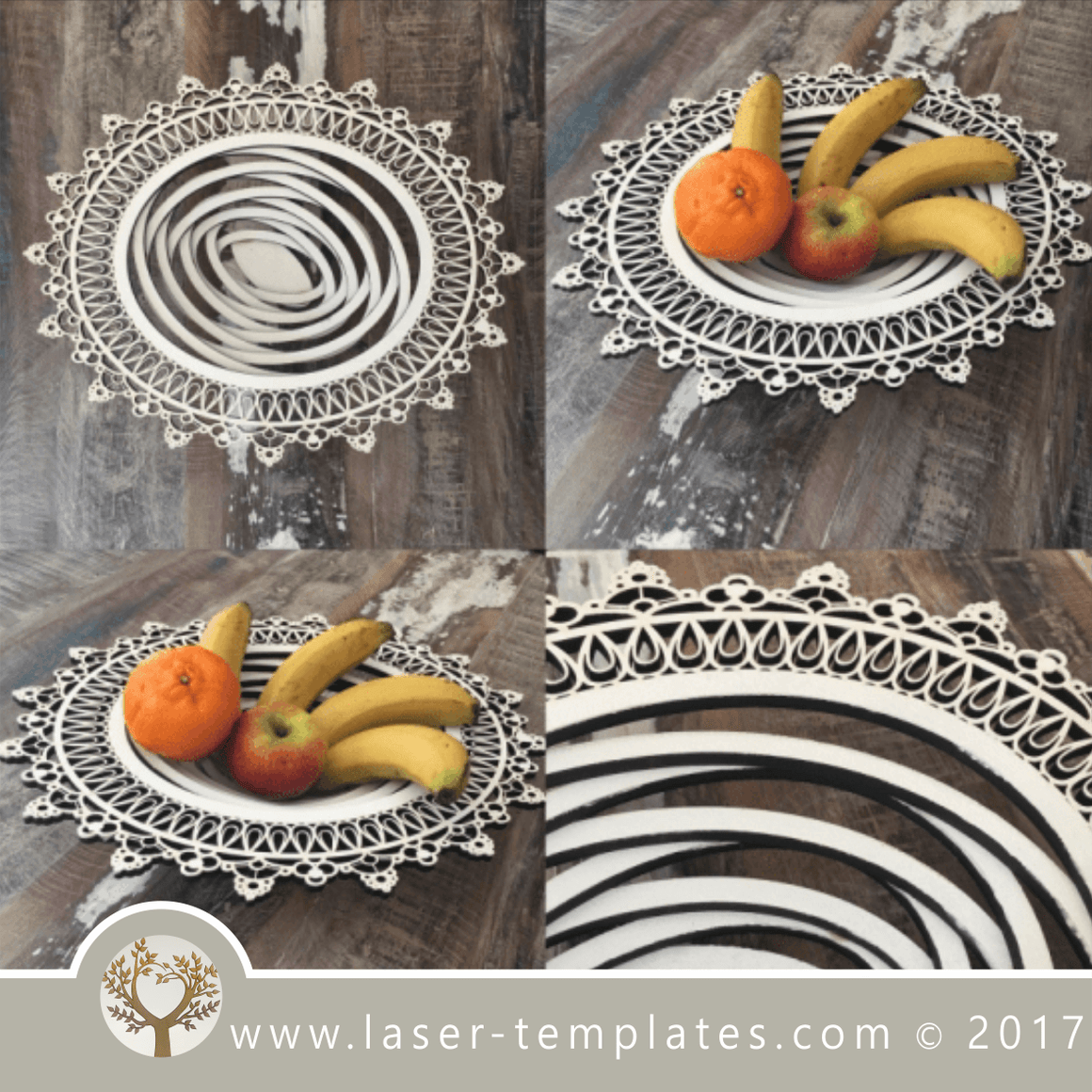 FRUIT BOWL Laser cut Templates. Download Vector Patterns. – Laser Ready ...