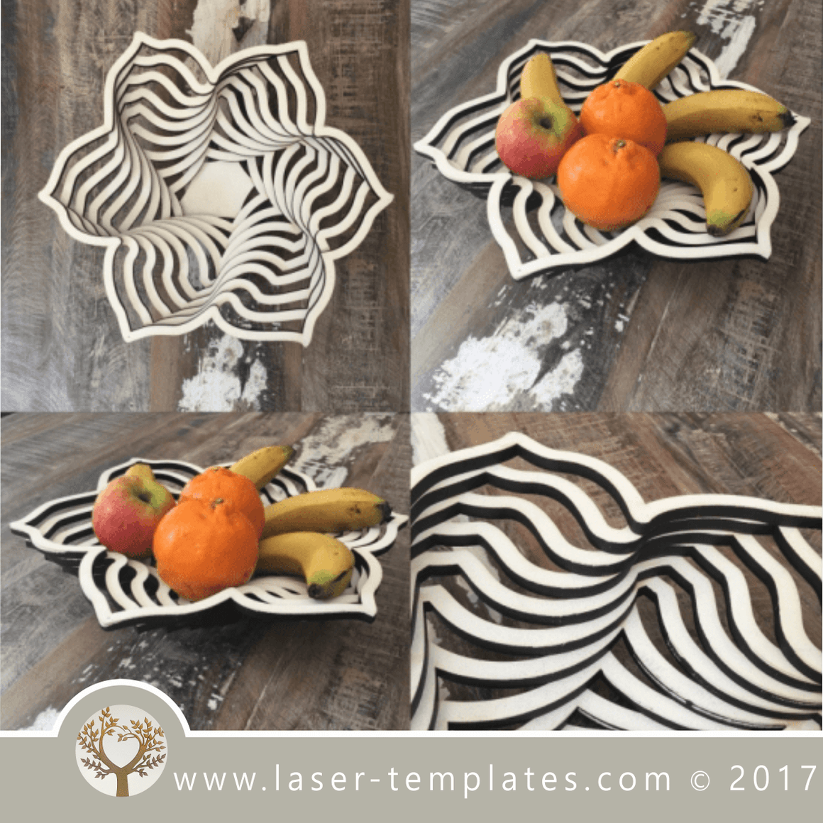 FRUIT BOWL Laser cut Templates. Download Vector Patterns. – Laser Ready ...