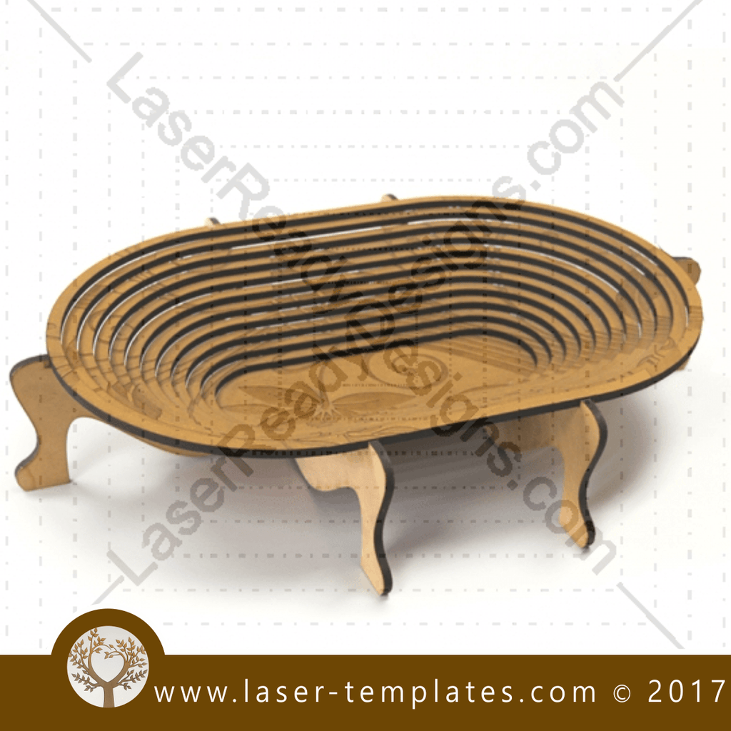 Fruit bowl laser cut template. Download vector design file. – Laser ...
