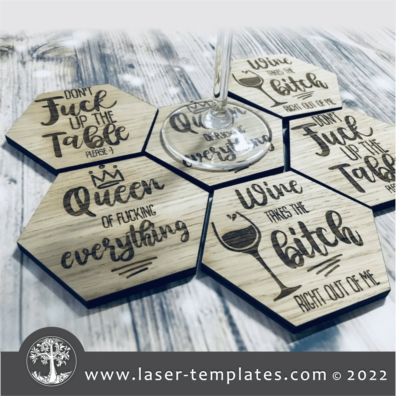 Pink Cherry Studio – Tagged "Coasters" – Laser Ready Templates