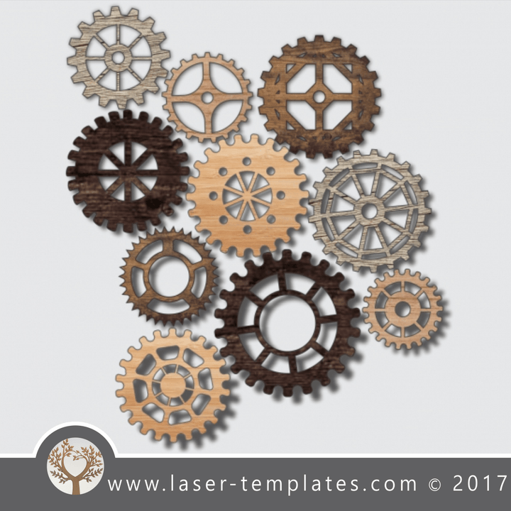 Gear templates laser cut online store. – Laser Ready Templates