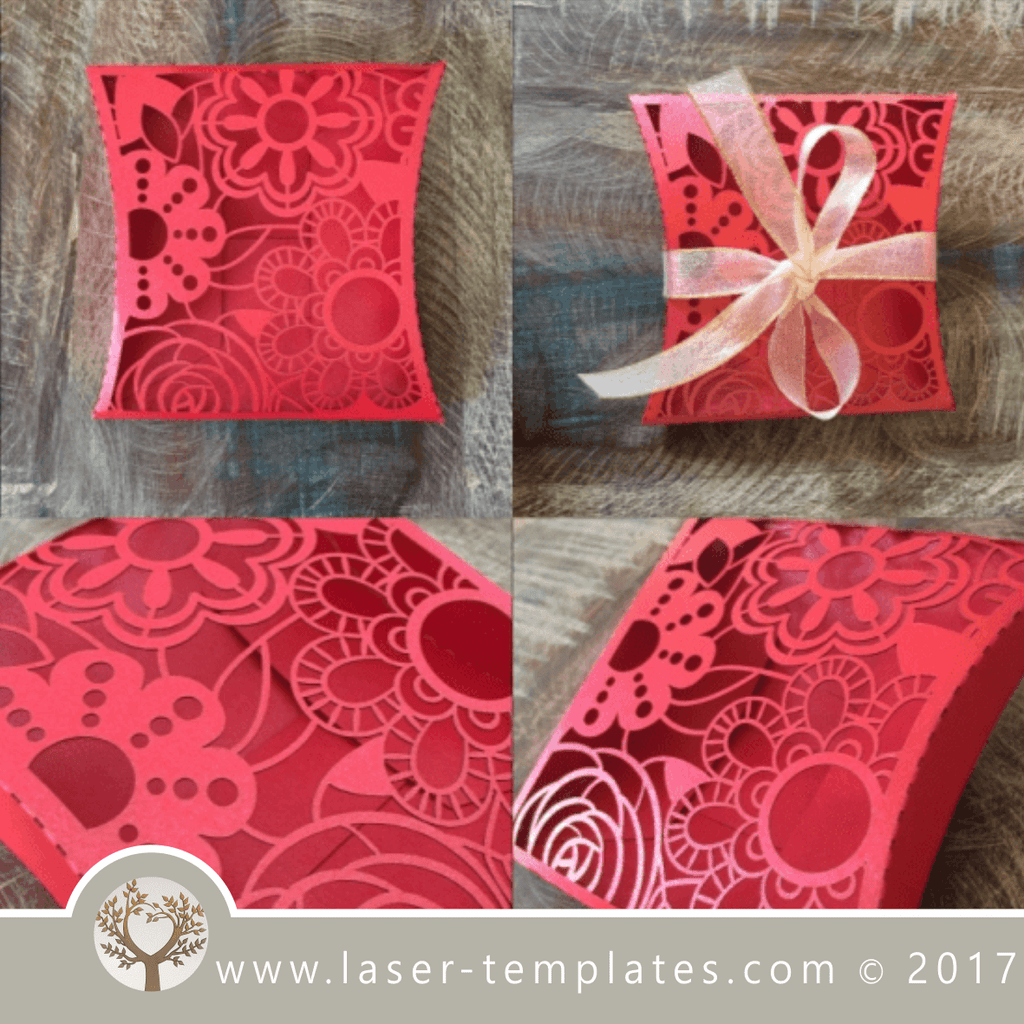 Laser cut wedding gift box template. – Laser Ready Templates