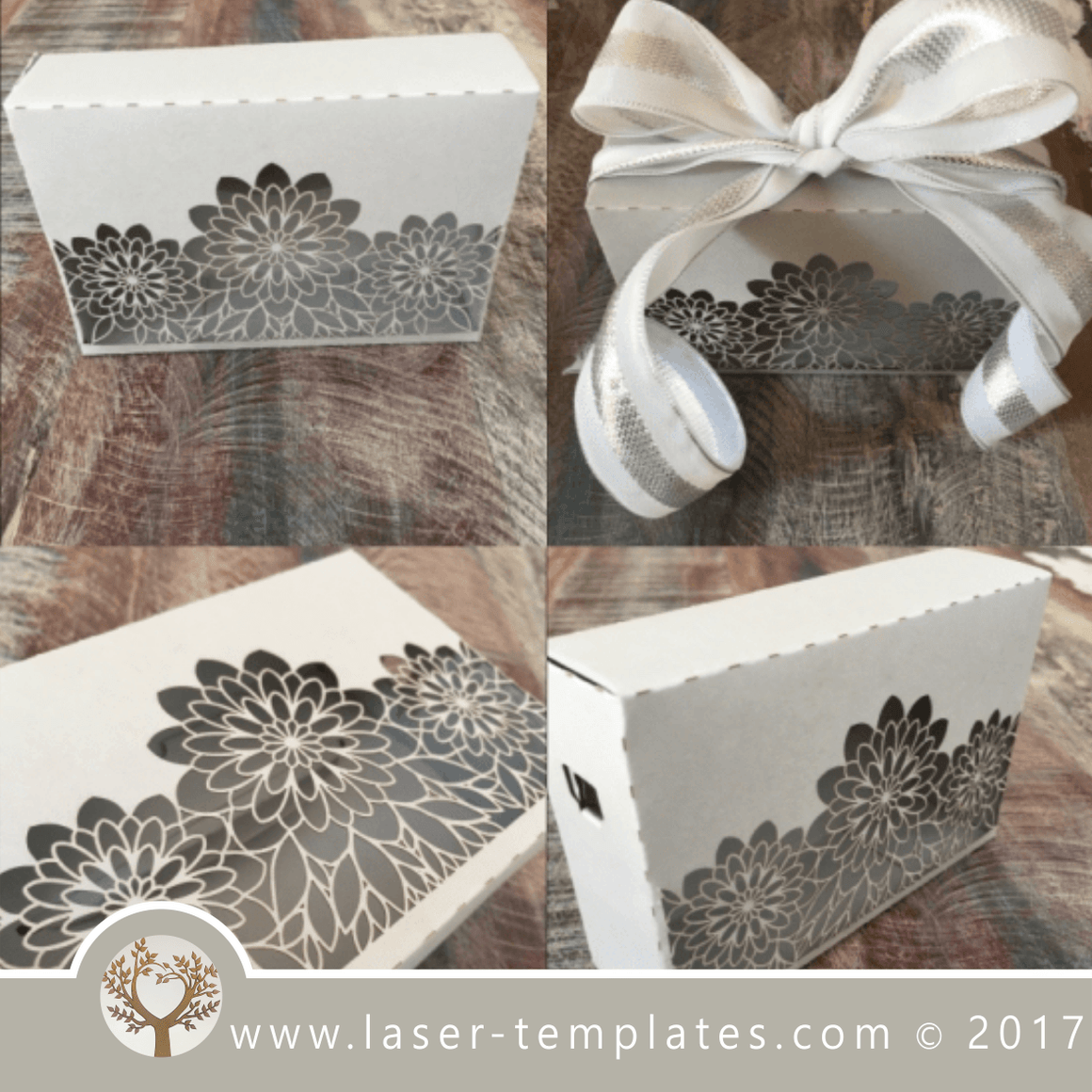 Laser cut wedding gift box template – Laser Ready Templates