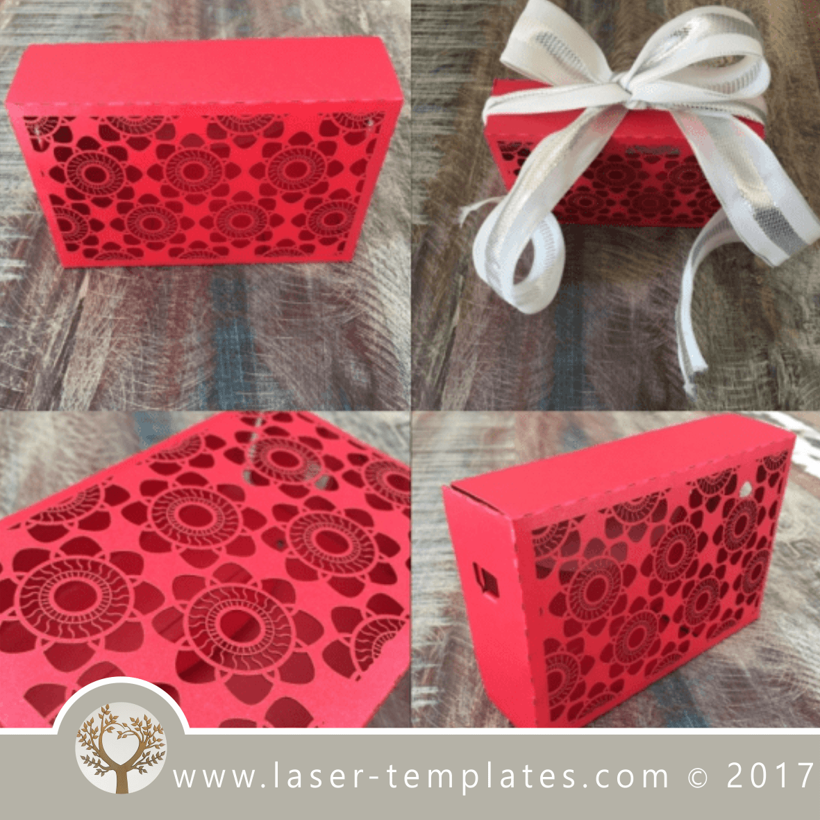 Laser cut wedding gift box template – Laser Ready Templates