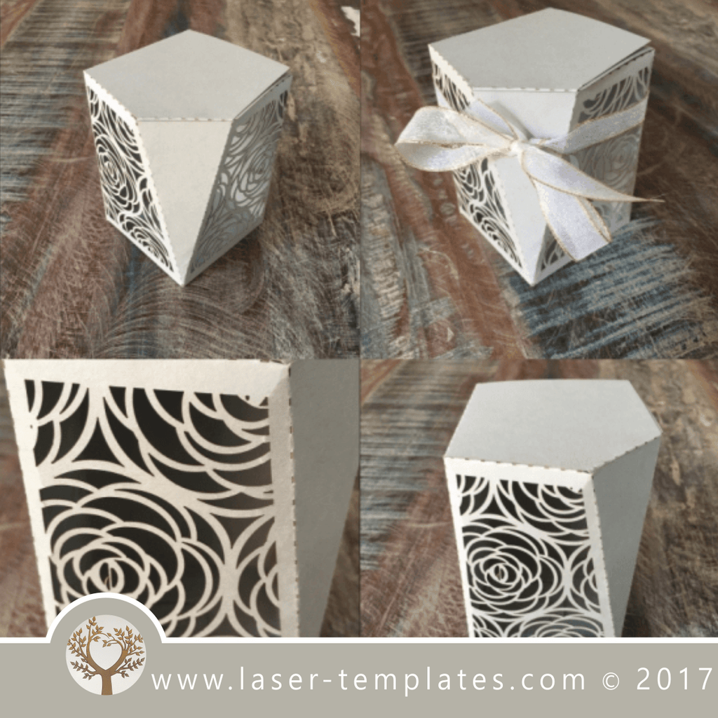Laser cut wedding gift box template – Laser Ready Templates