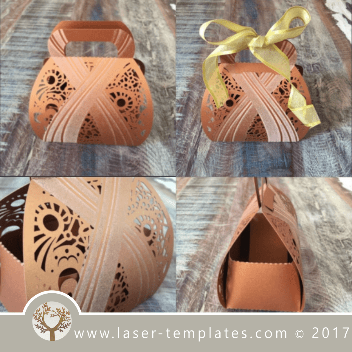Laser cut wedding gift box template. – Laser Ready Templates