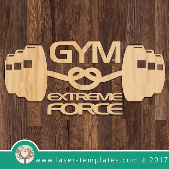 Gym signs laser cut template design, download vector. – Laser Ready ...