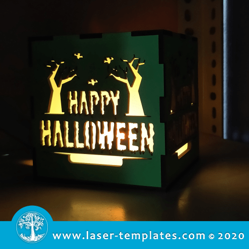 Halloween Lightbox 2 template, online Vector design store for laser cut ...