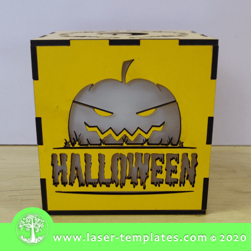 Halloween Lightbox 3 template, online Vector design store for laser cut ...