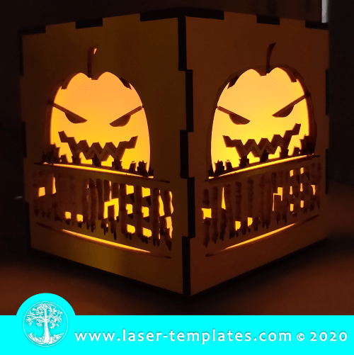 Halloween Lightbox 3 template, online Vector design store for laser cut ...