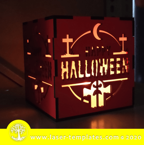 Halloween Lightbox 1 template, online Vector design store for laser cut ...