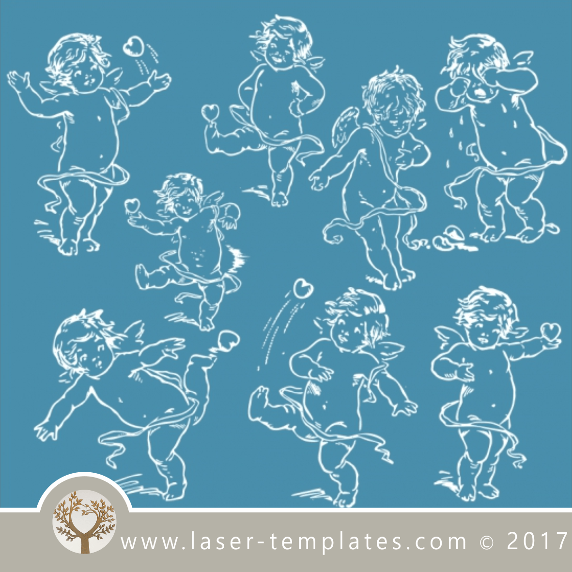 Vintage angels hand drawn template. Online store, VECTOR design for ...