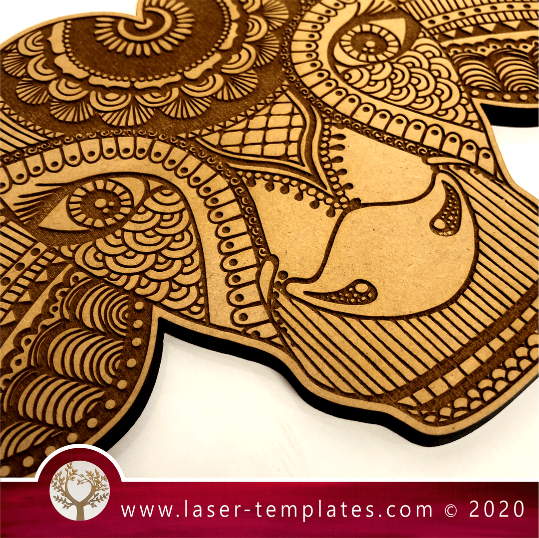 Laser Ready Hand Drawn Buffalo Vector File – Laser Ready Templates