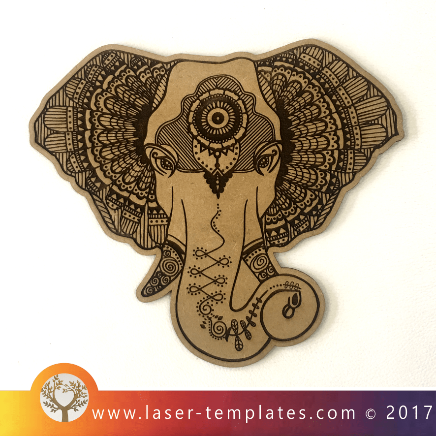 Laser Cut Hand Drawn Elephant Template, Download Vector Designs Online ...