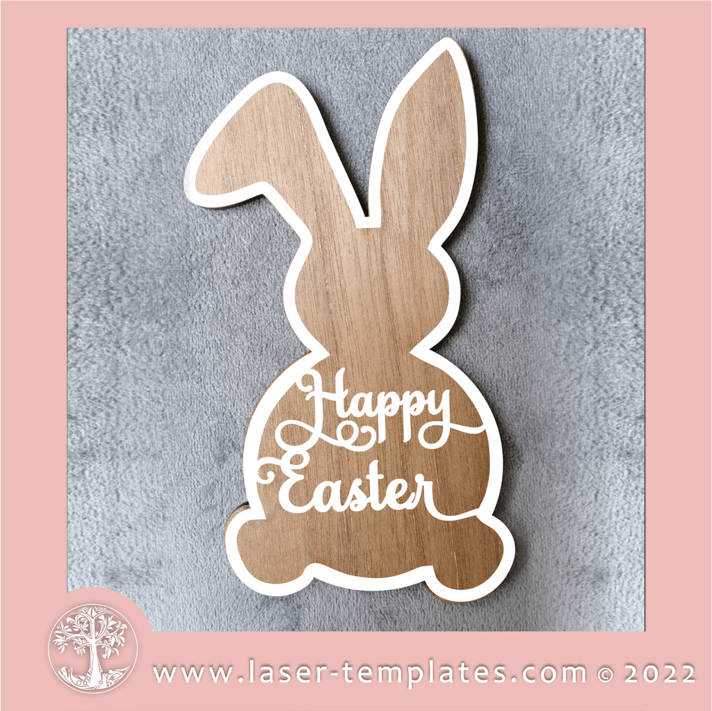 Happy Easter Bunny – Laser Ready Templates